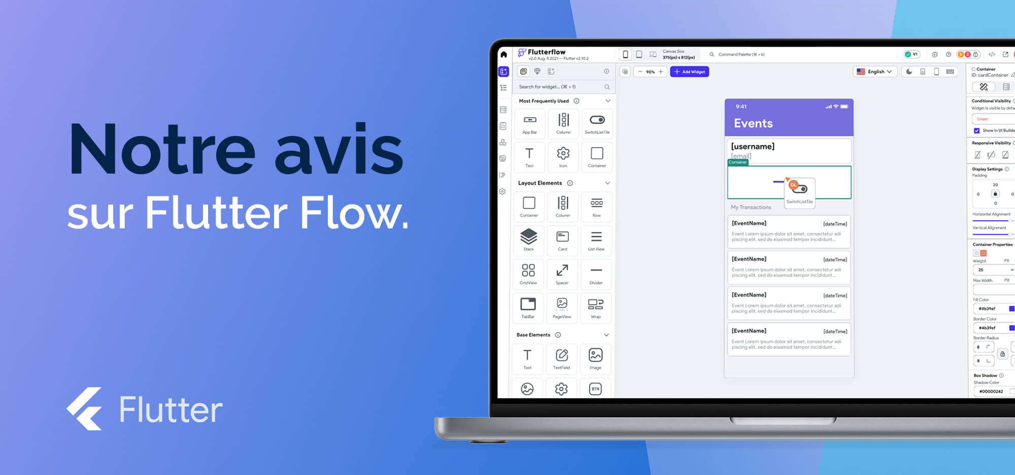 L’avis Flutter Flow par un développeur Mobizel - Mobizel